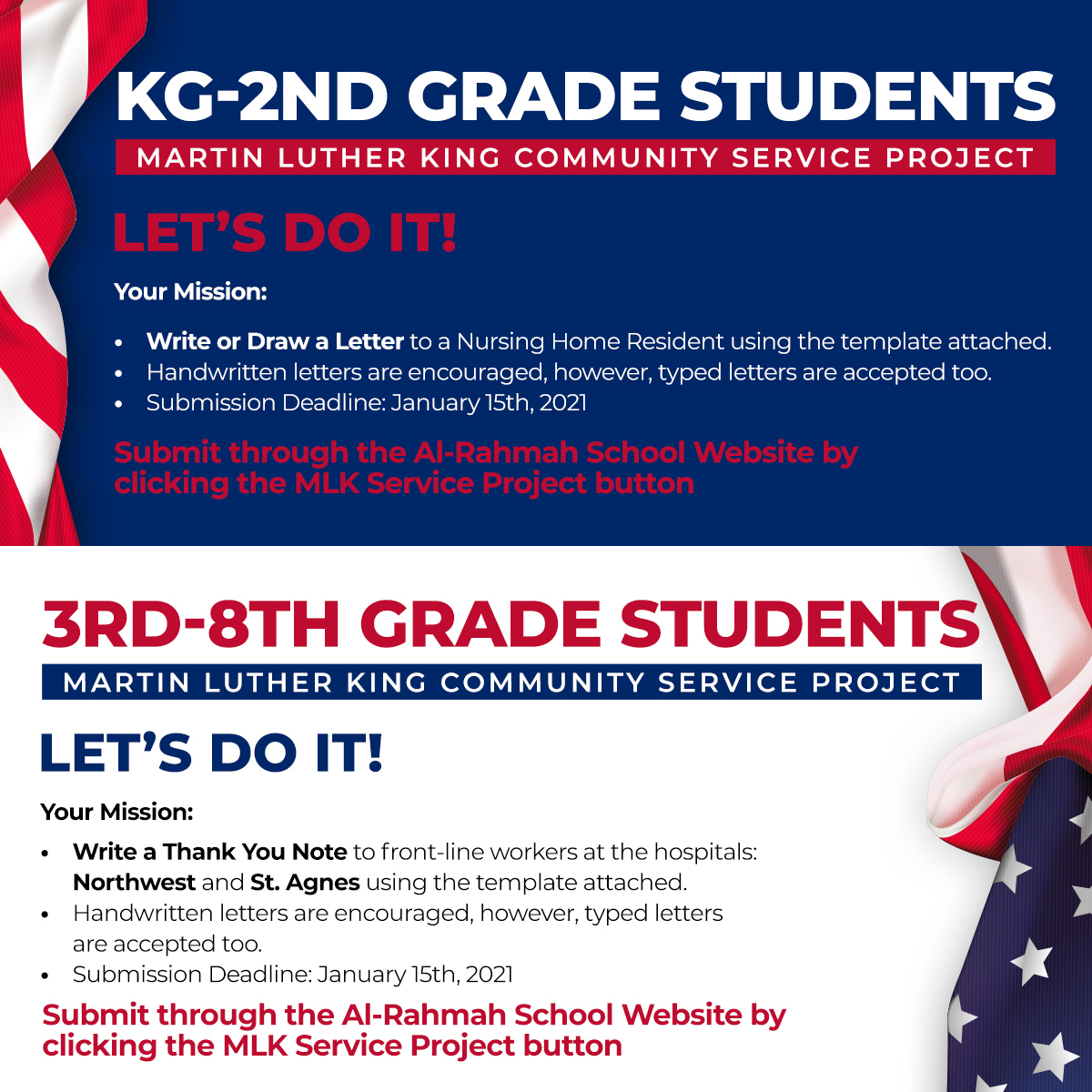 MLK Service Project – Al-Rahmah School (ARS)