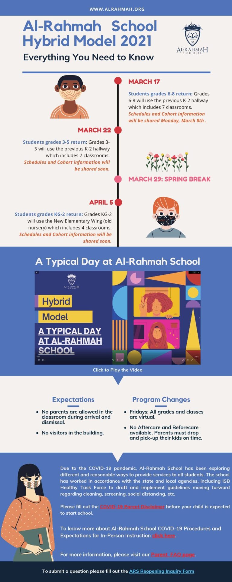 COVID-19 Daily Questionnaire – Al-Rahmah School (ARS)