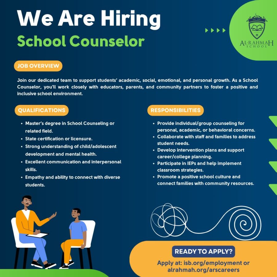 School Counselor – Al-Rahmah School (ARS)